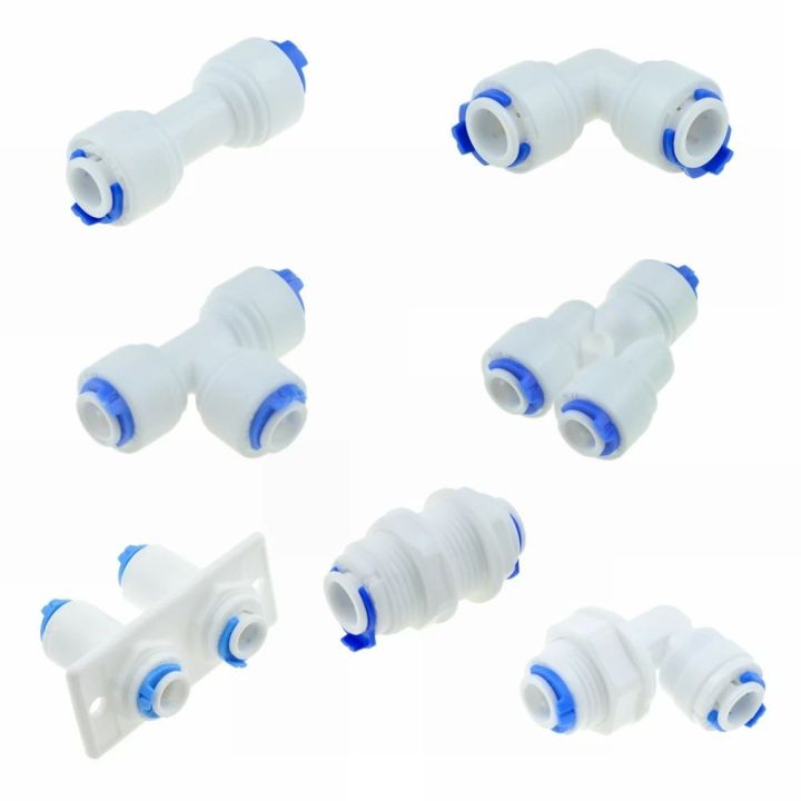 Reverse Osmosis Quick Coupling 1/4 3/8 Hose Connection Tee Y Connector ...