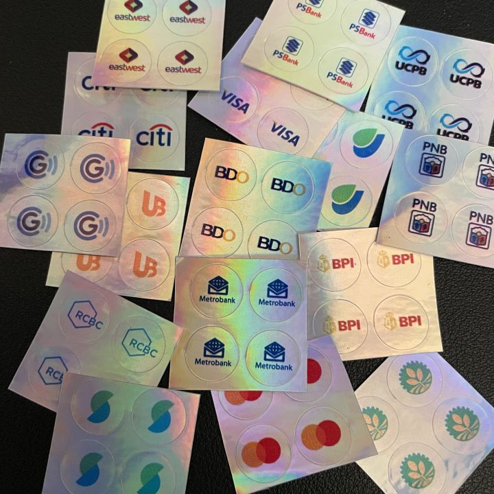 CVV Holographic Sticker Cover- Bank Logos | Lazada PH