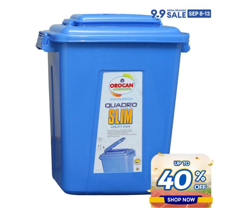 Orocan 8455 PA Quadro Slim Utility Can With Cover 55L | Lazada PH