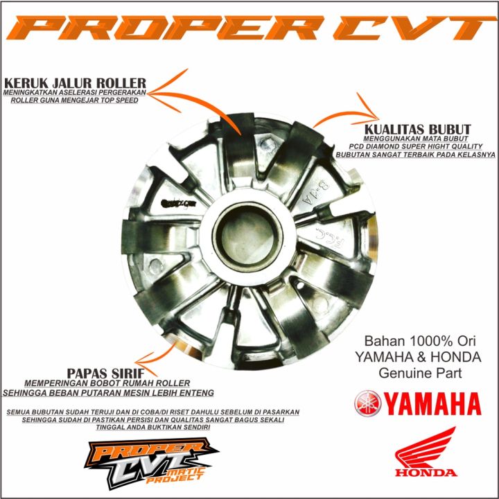 RUMAH ROLLER VARIO 125 VARIO 150 PULLEY CUSTOM PULLEY SET VARIO ...