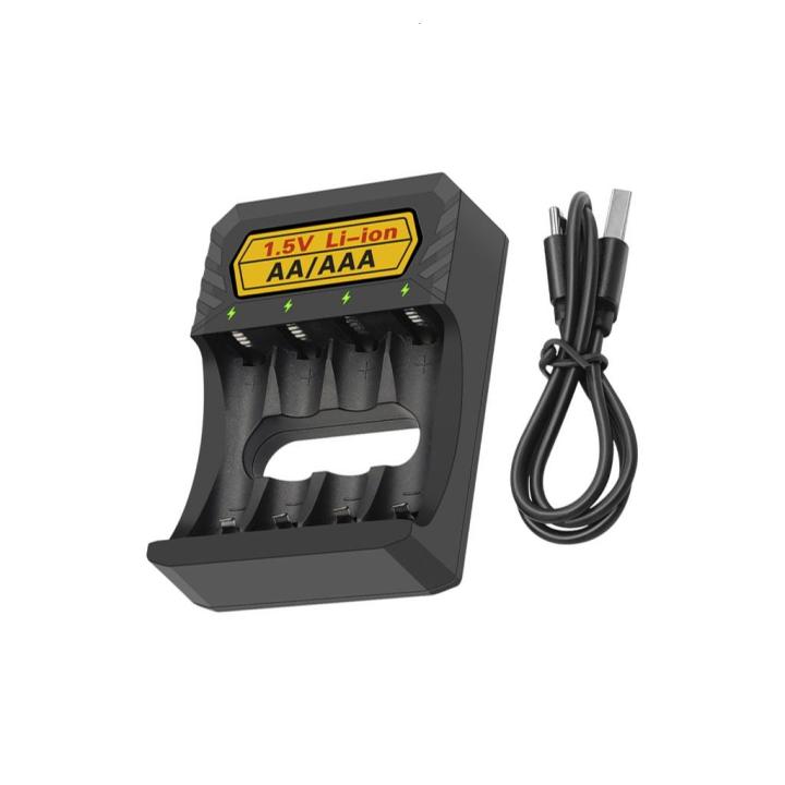USB C Lithium Battery Charger Indicator for Rechargeable Double/Triple ...
