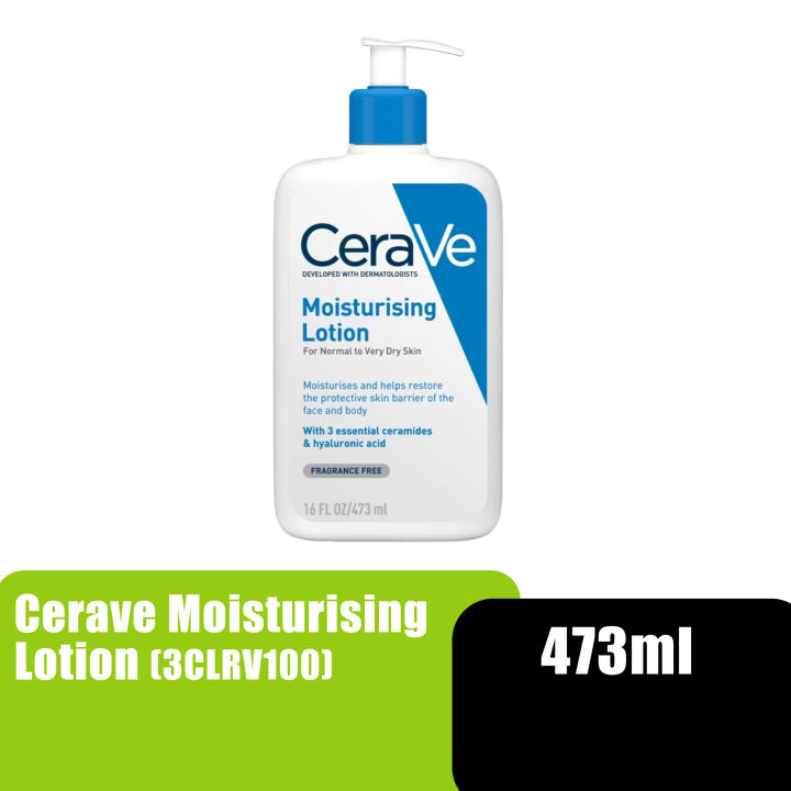 CERAVE Daily Moisturizer Body Lotion with essential ceramide 473ml, 24 ...
