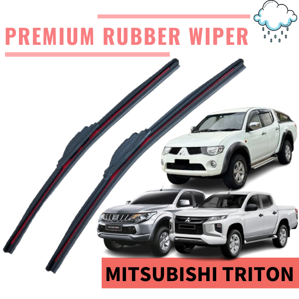 Mitsubishi Triton 2009-2024 Premium Rubber Soft Silicone Wiper Blade ...