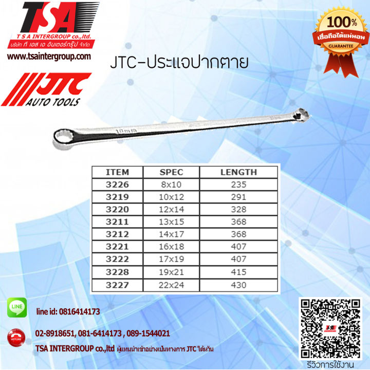 ประแจตรงยาว ยี่ห้อ JTC | Lazada.co.th