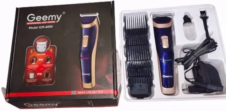 Geemy 6005 Rechargeable Multi Grooming Trimmer for Men- Blue Colour ...