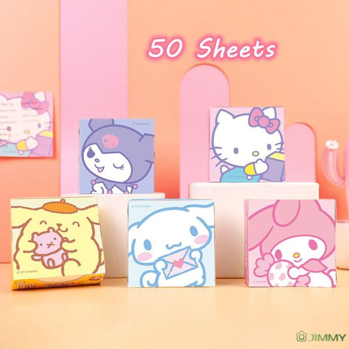 YILQQPER 50 tờ Sanrio ghi chú phim hoạt hình được đăng-Nó ghi chú giấy ...