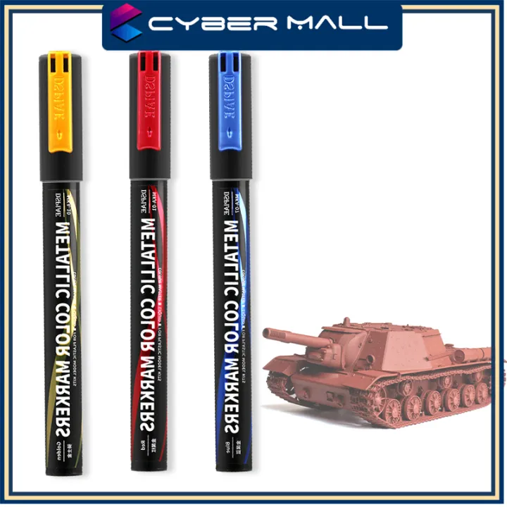 DSPIAE MKA Super Metallic Color Markers Kit Dual Tips Pen for Gundam ...