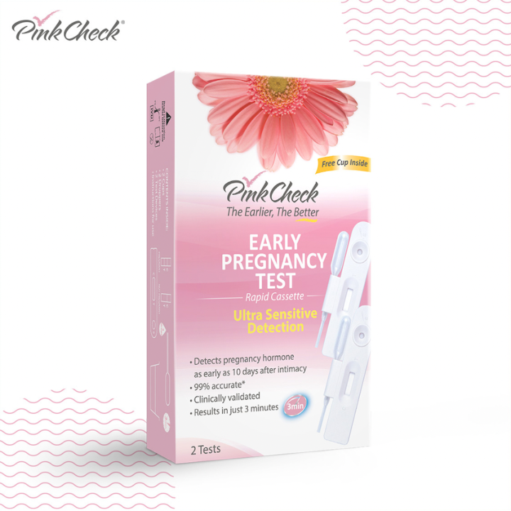 PinkCheck Cassette Early Pregnancy Test Kit 2s | Lazada PH