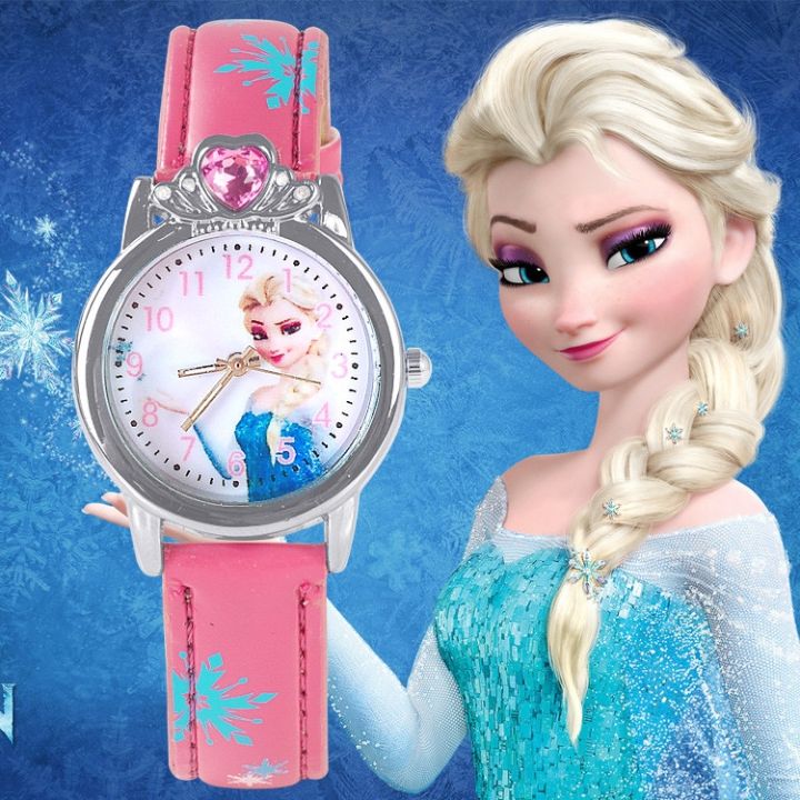 【SALES】 Disney Frozen Elsa Princess children's Watches Cartoon Anna ...
