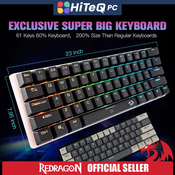 HiteqPC | Redragon Giant Size Mechanical Keyboard K605 ALIEN | Lazada PH