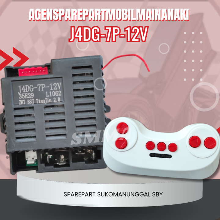Receiver Remote Control J4DG-7P-12V modul PCB mobil mainan aki anak ...