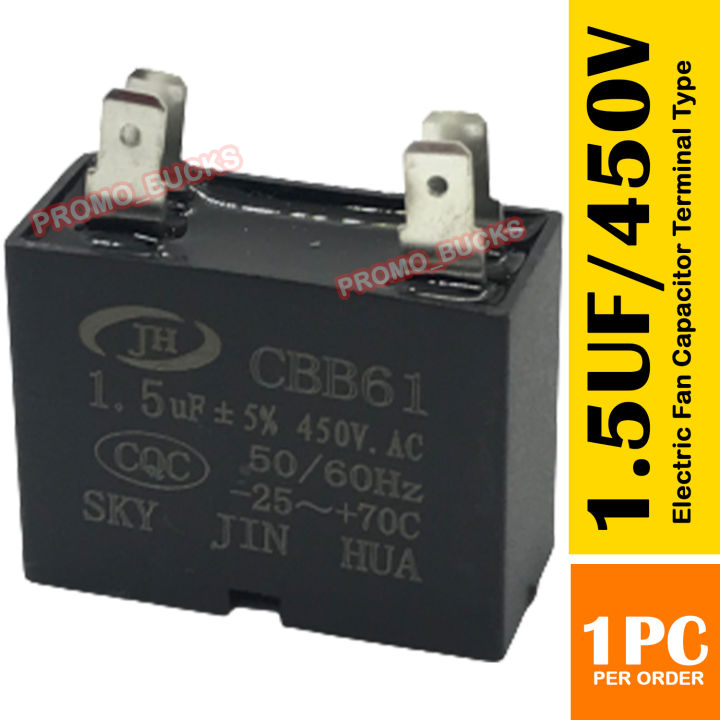 1.5UF/450V Capacitor / Electric Fan Capacitor | Lazada PH