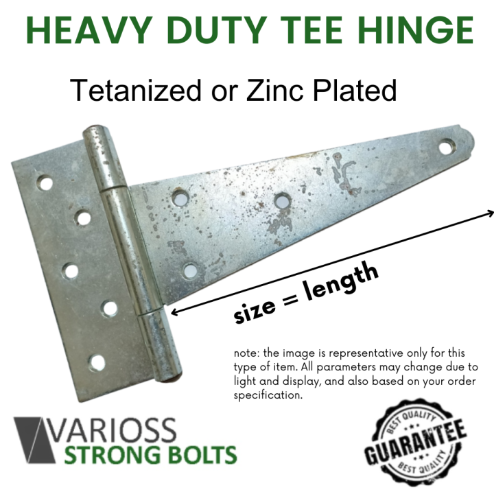 GI Heavy Duty Strap Hinge. Tee Hinge VARIOSS BOLT - sold in piece ...