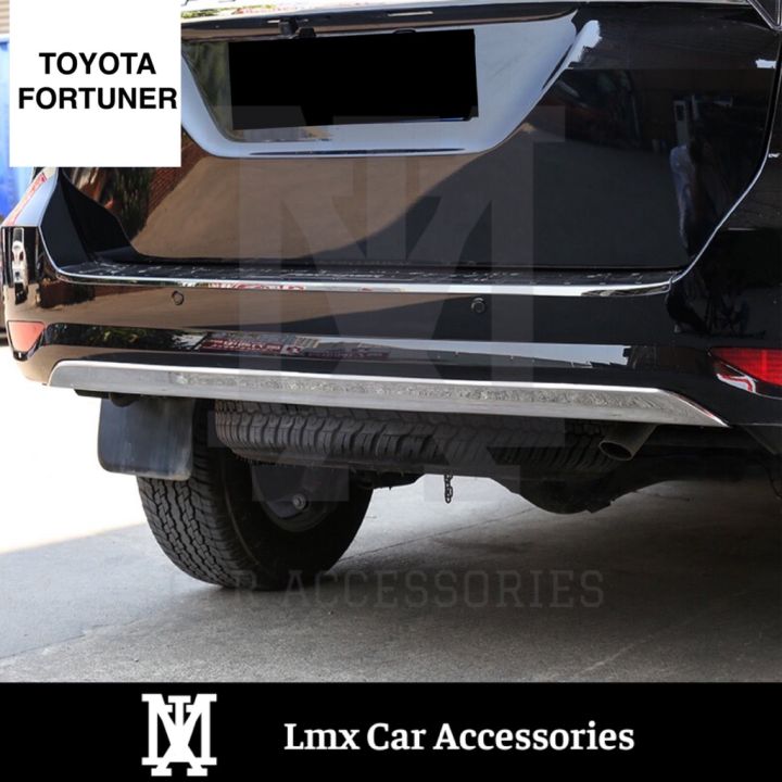 [PRE-ORDER] Toyota Fortuner Rear Bumper Trim Chrome Garnish Rear Bumper ...