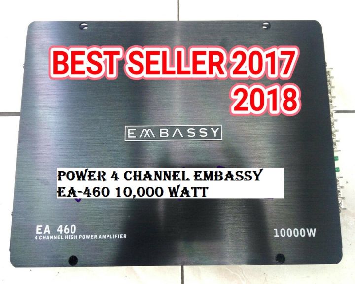 power 4 channel embassy EA-460 10,000 watt | Lazada Indonesia