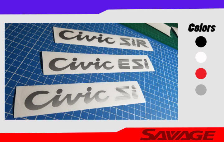 CIVIC EG ESI SI SIR Trunk Sticker | Lazada PH