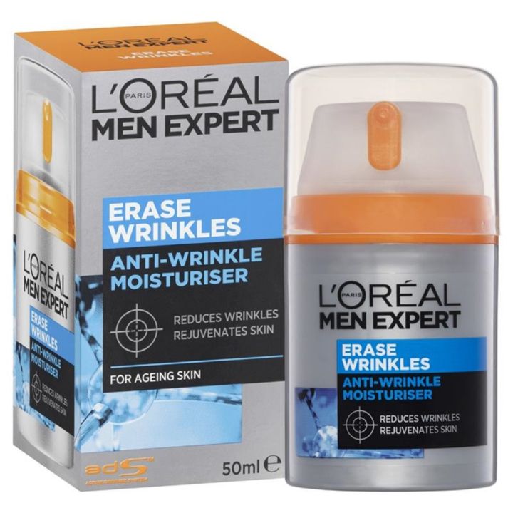 L'Oreal Men's Expert Moisturising Cream 50ml (Wrinkles De-Crease/Anti ...