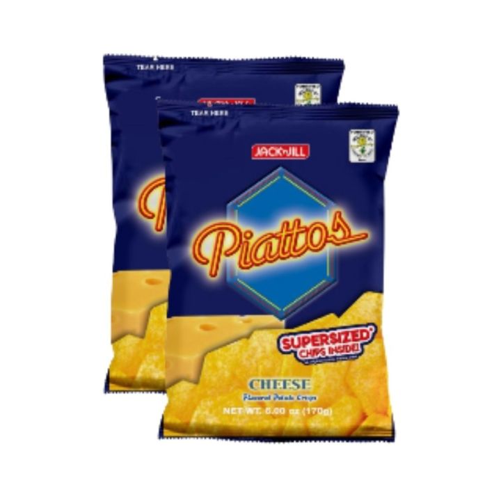 Piattos Cheese Party Pack Bigger Chips 170g - Pack of 2 | Lazada PH