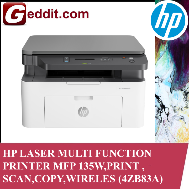 HP MFP 135A / 135W LASER MULTI FUNCTION PRINTER (PRINT , SCAN,COPY) (4ZB82A / 4ZB83A ...