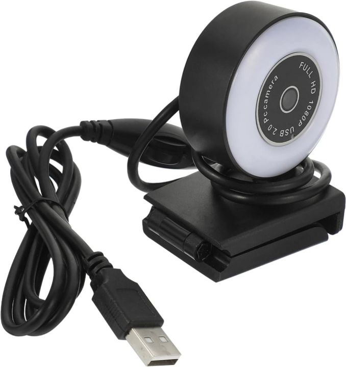 [5661] Webcam with Microphone & LED Camera, 1080P HD Streaming Webcam ...