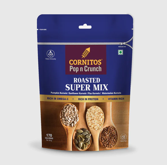 Cornitos Pop n Crunch Roasted Super Mix Kernels 200g - Made in India ...