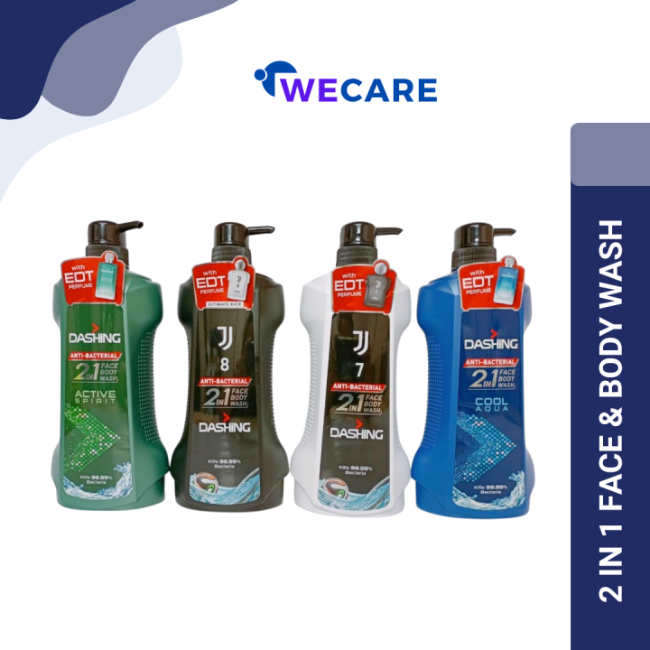 Dashing 2 in 1 Face & Body Wash (700g) - (Cool / Active / Hattrick ...