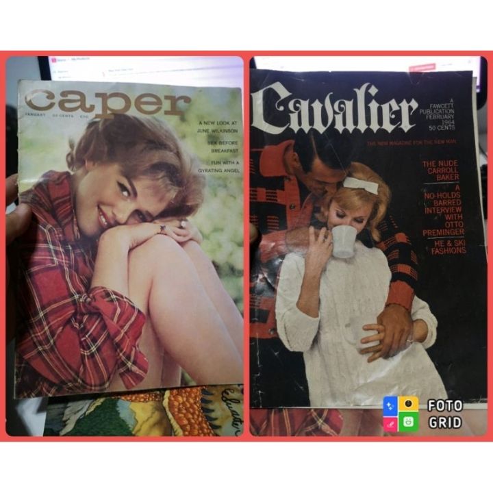 (Vintage) Men's Magazines 1964/1960 Rated R { CAVALIER/CAPER} 4/28c ...