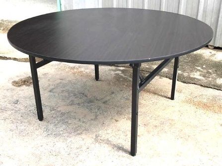 Banquet Table - round 180 diameter x 75H cm Strong Metal leg 32 x 32mm ...