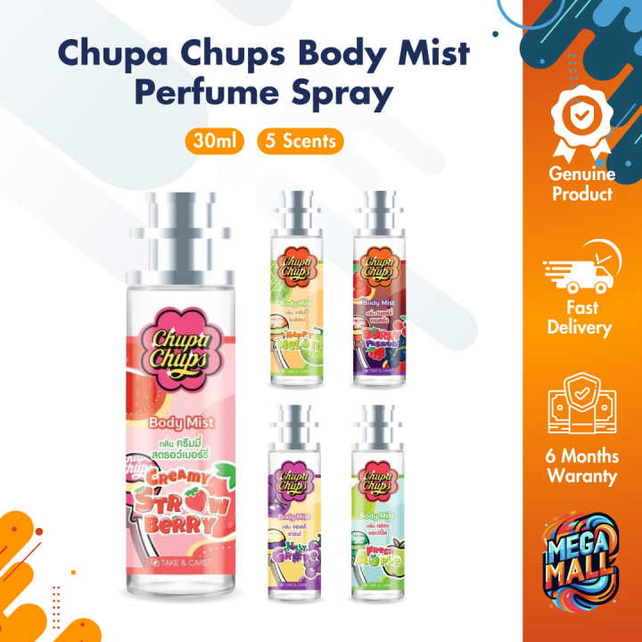 Chupa Chups Body Mist Perfume Spray 30ml - Refreshing Candy Perfume ...