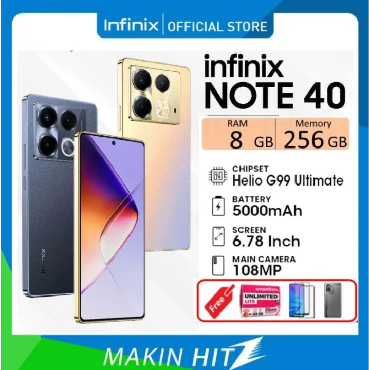 Infinix Note 40 8+256GB [+8Gb Extended RAM] 108MP CAMERA 6.78 Inch ...