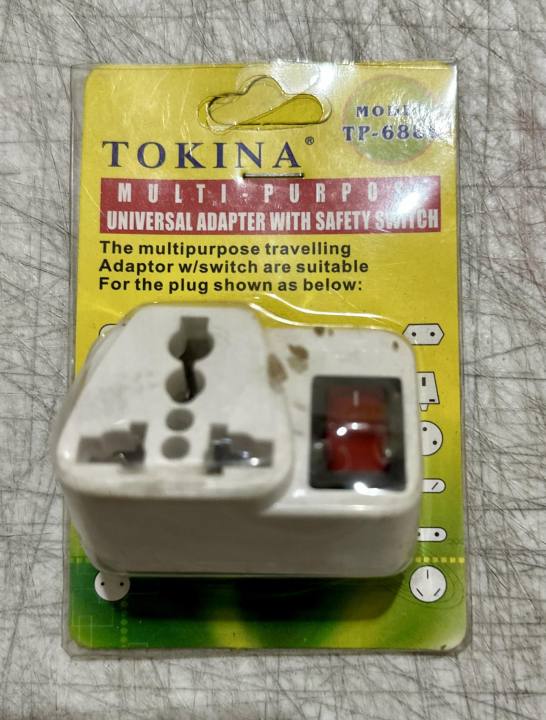 Tokina Multi-Purpose Universal Adapter with safety switch | Lazada PH