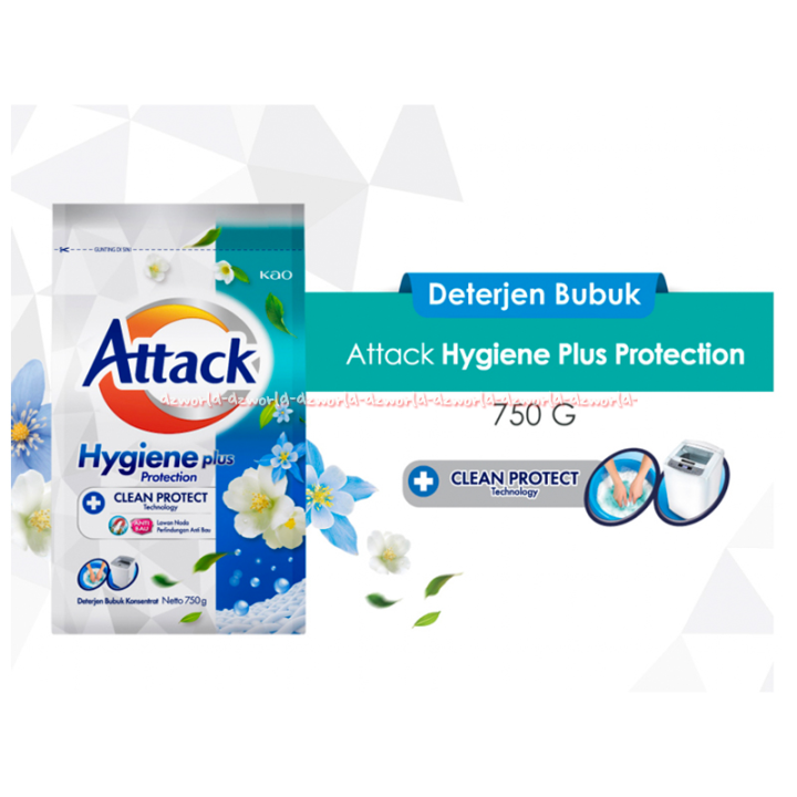 Attack Hygiene Plus 750gr Clean Protect Powder Detergent Bubuk | Lazada Indonesia
