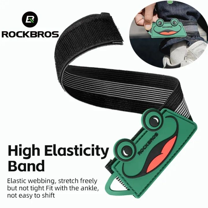 ROCKBROS Trouser Leg Bind High Elastic Frog Shape Cycling Pants Leg ...