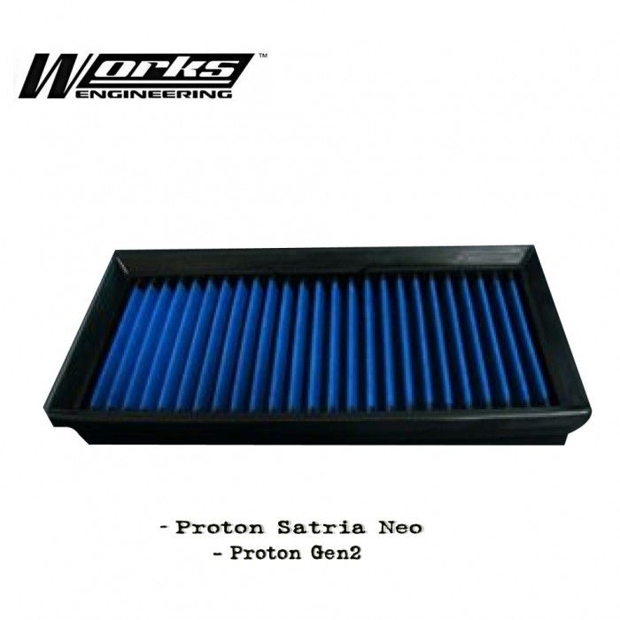 (PROTON SATRIA NEO /GEN2/WAJA CPS) WORKS PERFORMANCE HIGH FLOW DROP IN AIR FILTER WS-OPR-002 ...