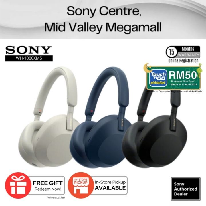 Sony WH-1000XM5 / 1000XM5 Wireless Digital Noise-Canceling Over-Ear Headphones Hi-Res Audio | Lazada
