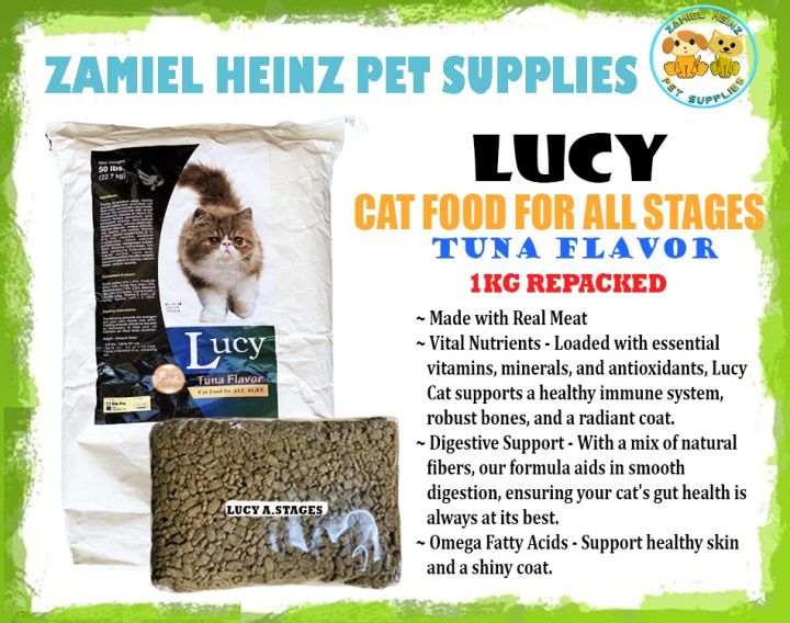 LUCY CAT FOOD for ALL STAGES - TUNA Flavor | 1kg (REPACKED) | Lazada PH