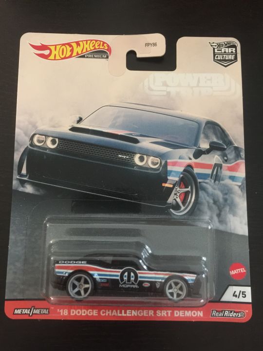 Hot Wheels Car Culture Premium Power Trip 18 Dodge Challenger SRT Demon ...