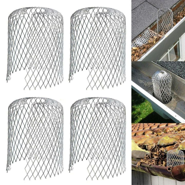 BOKALI 4PCS Metal Mesh Gutter Leaf Debris Mud Trap Guards Drain Pipes ...