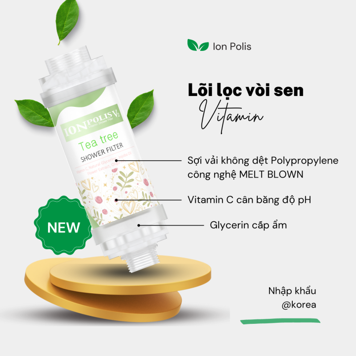 Lõi lọc vòi sen Vitamin IonPolis hương TEA TREE (Tràm Trà) nhập khẩu từ Hàn Quốc | Lazada.vn