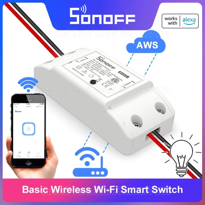 【YD】 SONOFF BasicR2 Wi-Fi Control Module via Alexa eWeLink | Lazada PH