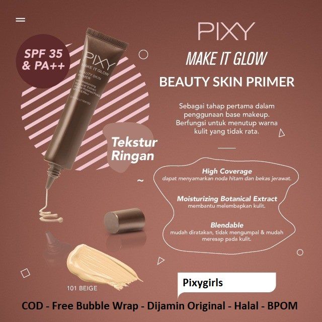 PIXY Make It Glow Beauty Skin Primer | Lazada Indonesia