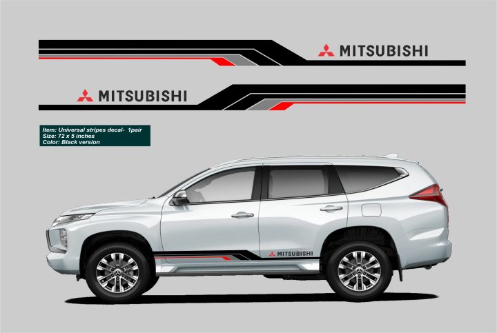 Universal body decal/sticker for Mitsubishi MONTERO vehicle - 1pair ...