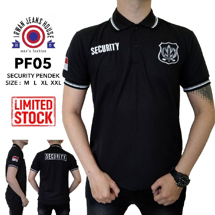KAOS SECURITY BORDIR , BAJU SECURITY / SATPAM PRIA , KAOS POLO KERAH ...