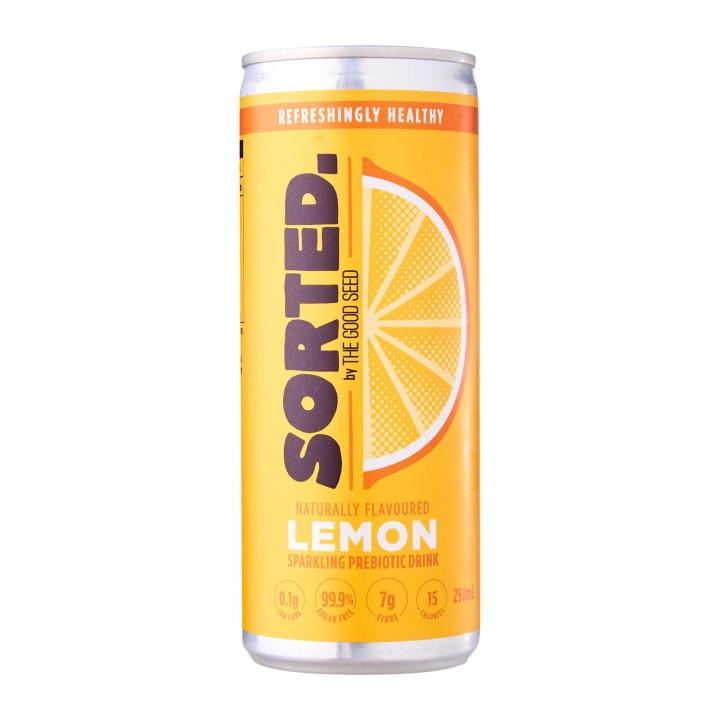 Sorted Lemon Sparkling Prebiotic Drink - 250ML | Lazada Singapore