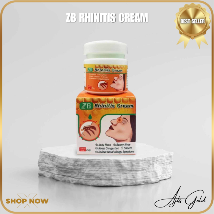 RHINITIS CREAM 20g for Itchy Nose, Runny Nose, Nasal Congestion, Sneeze ...