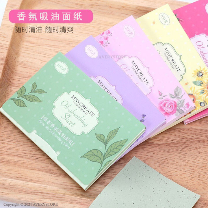 MAYCREATE Facial Oil Absorbent Paper 💦 健美创研吸油纸 100片 Kertas Serap Minyak ...