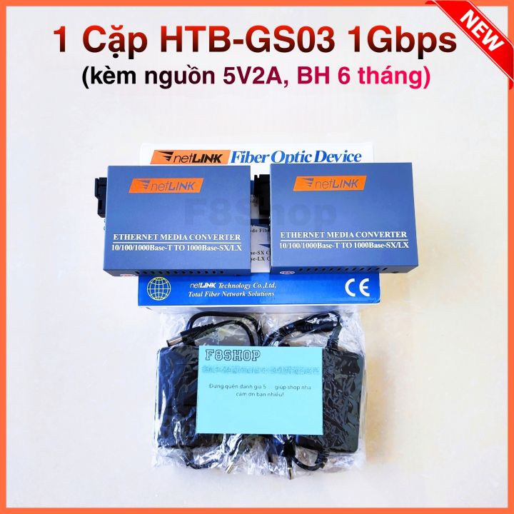 Bộ chuyển đổi quang điện Netlink HTB-GS03-AB 1Gbps converter quang 1 sợi HTB GS03 HTB GS03AB ...