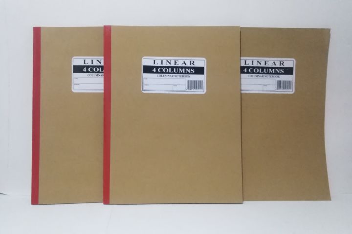 Linear 4-column columnar notebook 2 pcs | Lazada PH