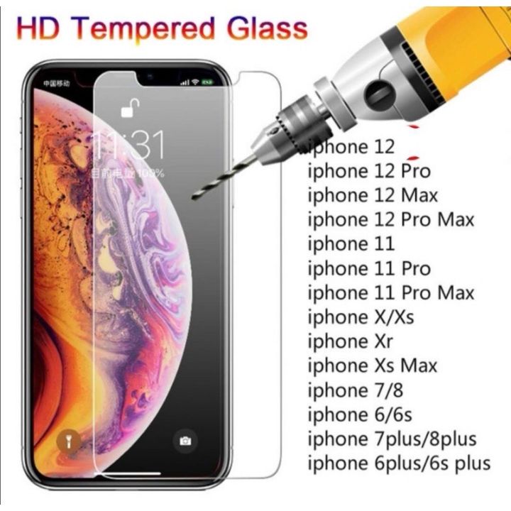 Universal Tempered Glass For 4.3/4.5/4.7/5.0/5.3/5.5/5.7 | Lazada PH