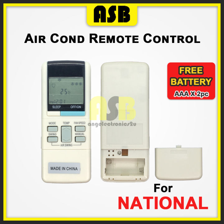(1pc) ( Compatible : National ) Air Cond Aircond Conditioner Remote ...